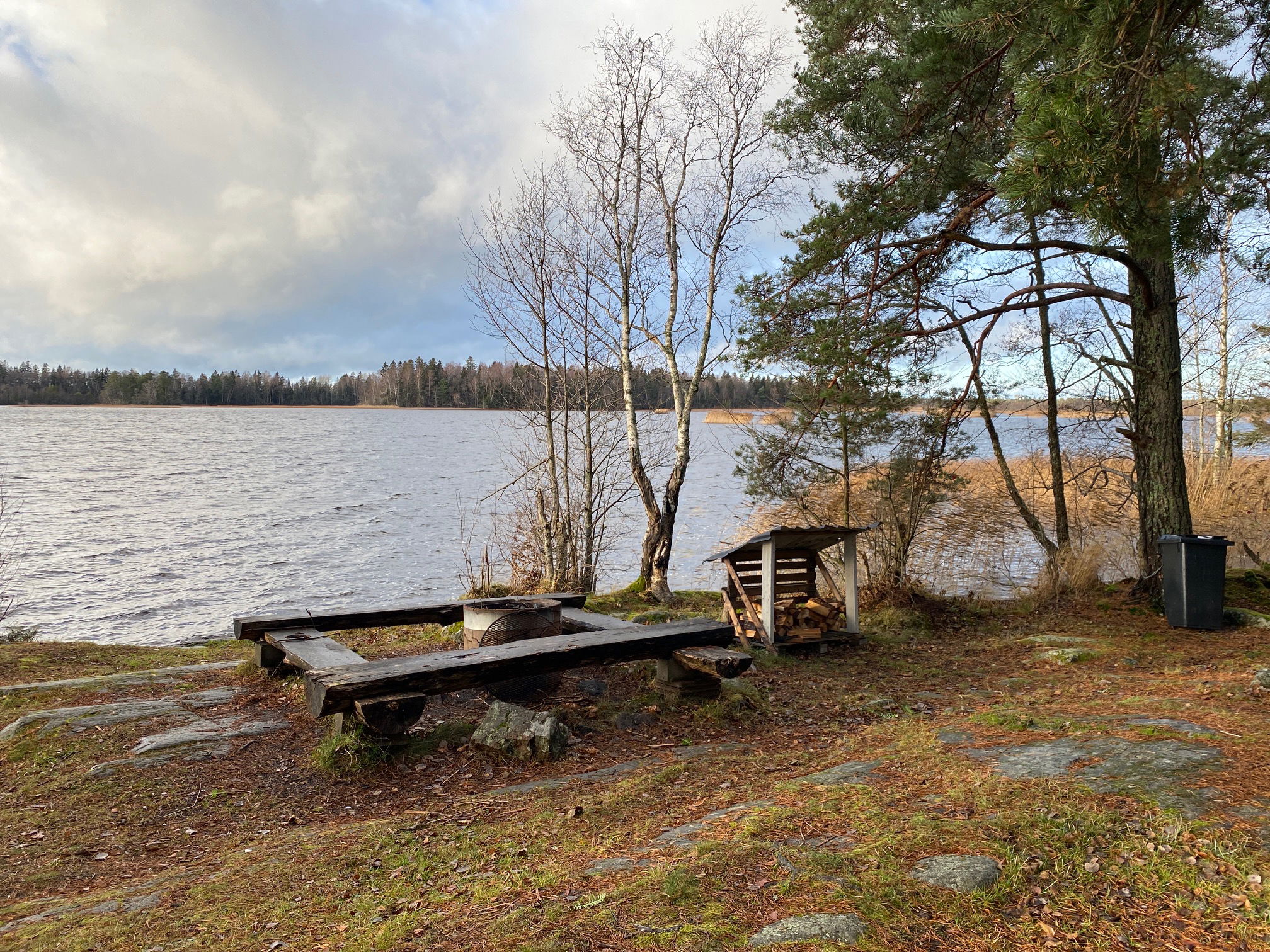 Grillplats, Gimo damm — Naturkartan