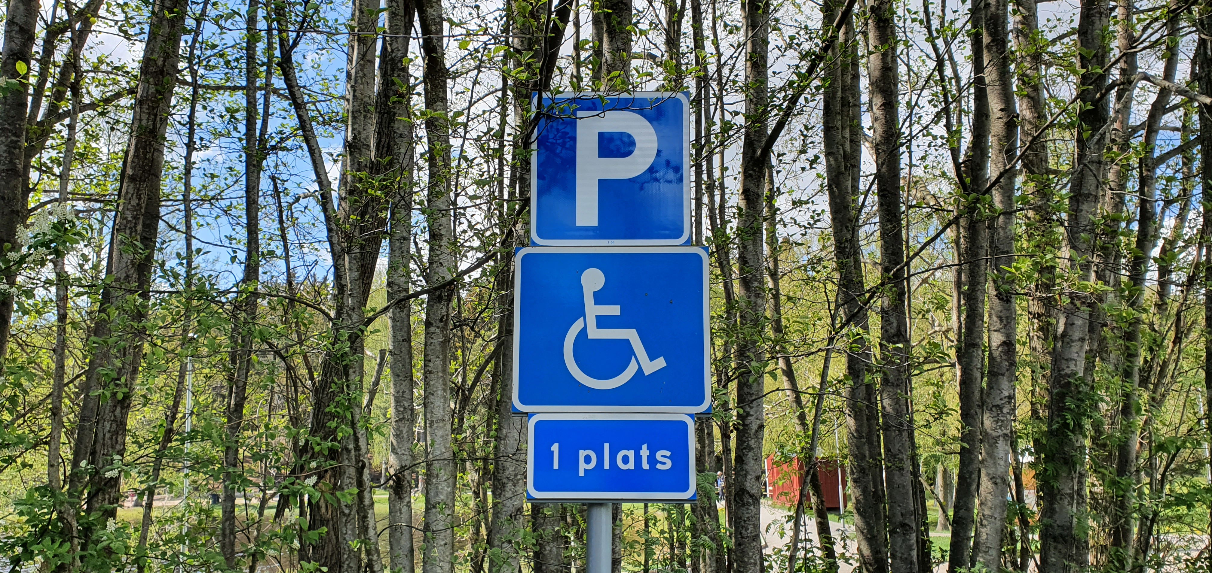 Parkering Rudan - handikapparkering — Naturkartan