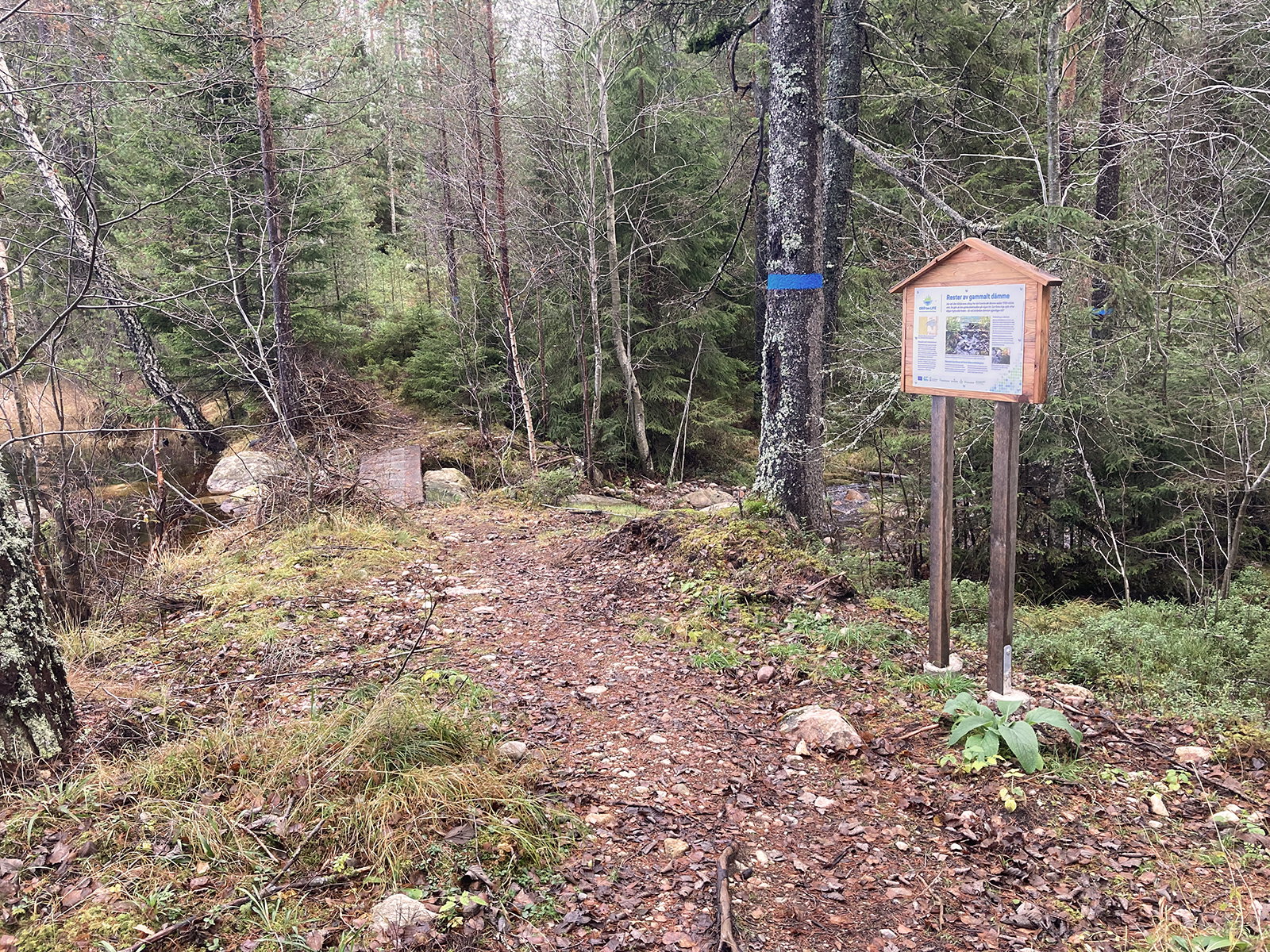 Informationstavla, Vattenslingan — Naturkartan