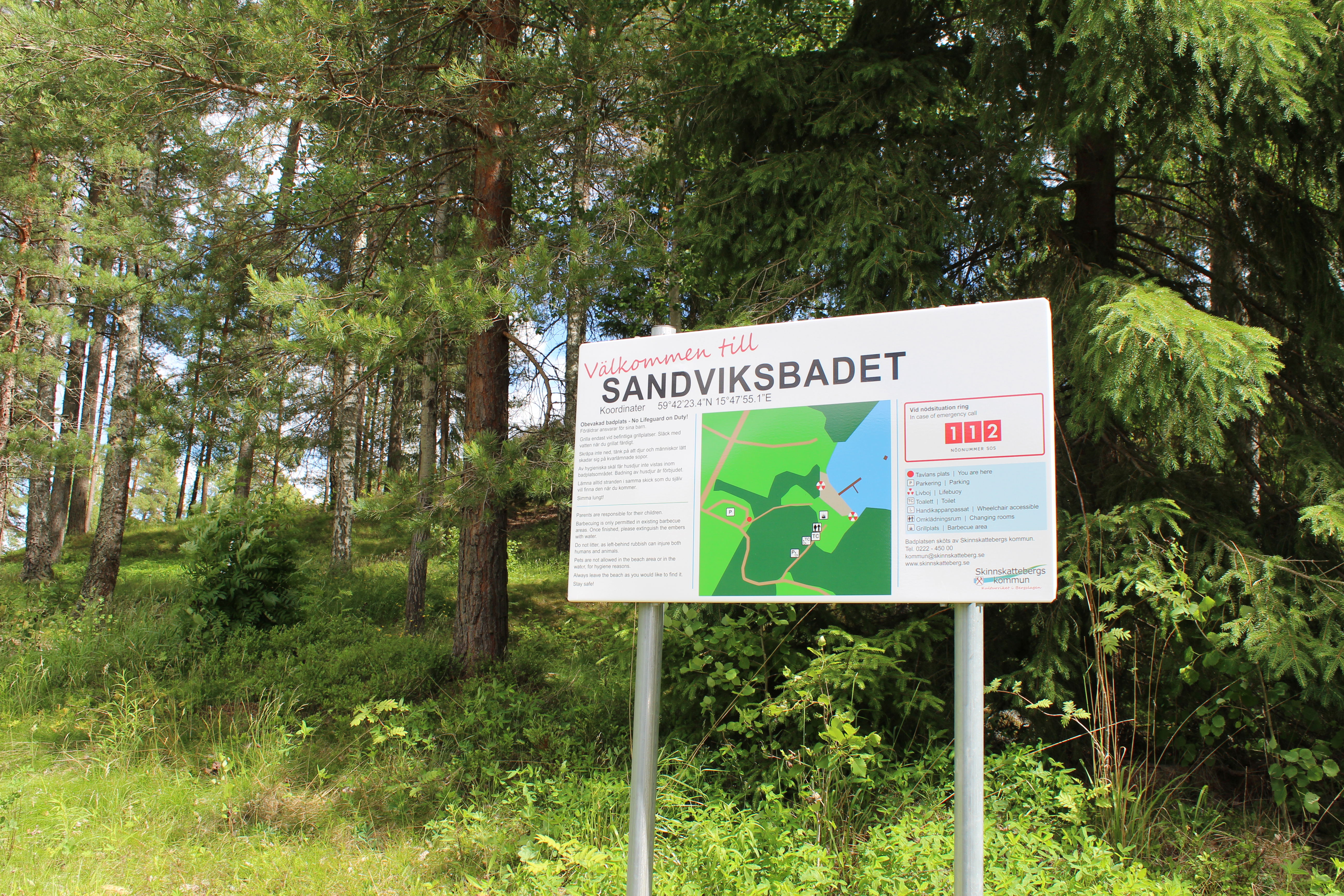 Parkering Sandvikens badplats — Naturkartan